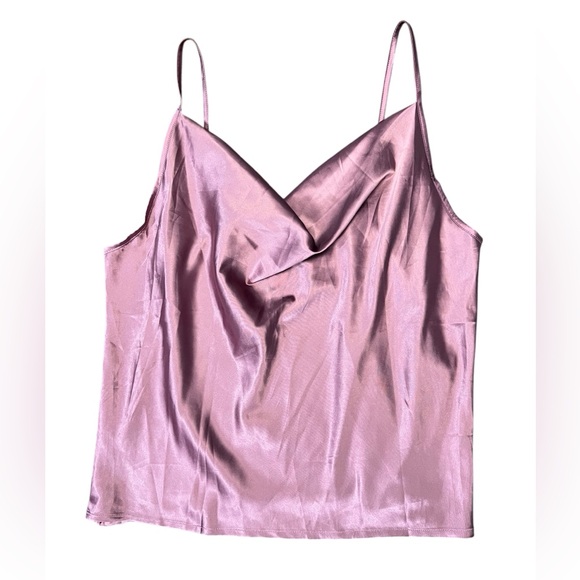 Simple | Tops | Simplee Cowl Neck Satin Camisole Nwt | Poshmark